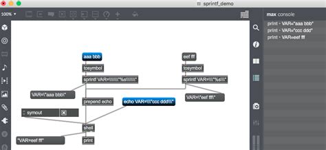 Unable To Create Message In The Format Varvalue String Maxmsp