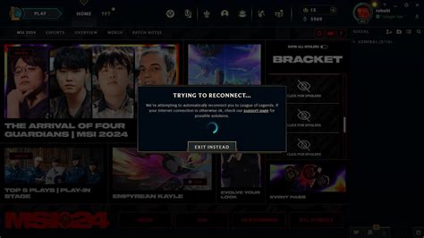 Fixed Trying To Reconnect Bug Lol Client Youtube