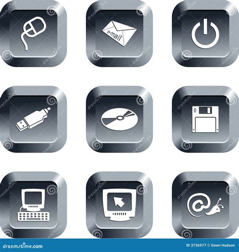 Computer Buttons Stock Illustration Illustration Of Symbols 3736977