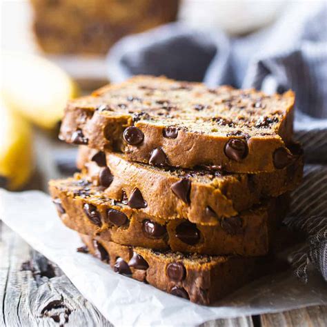 Chocolate Chip Banana Bread So Moist With Lots Of Chocolate Baking