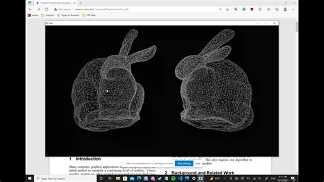 Surface Simplification Using Quadric Error Metrics Youtube