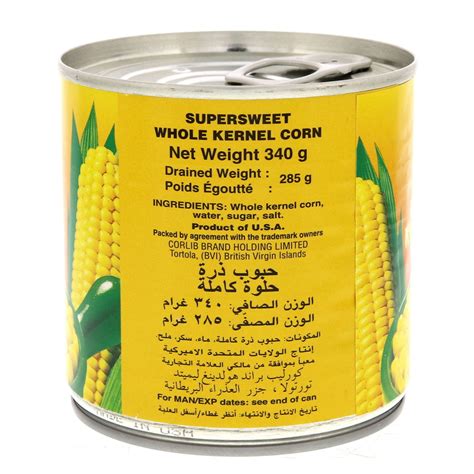 Libbys Supersweet Whole Kernel Corn 340 G Online At Best Price Lulu Uae