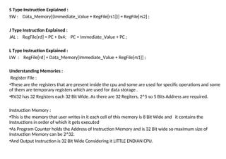 Design And Implementation Of Five Stage Pipelined RISC V Processor Using Verilog PPT