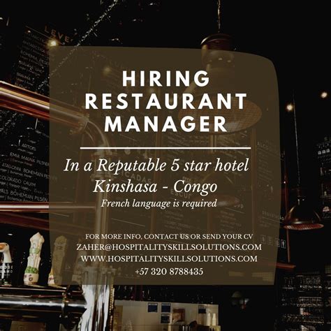 Mohamad Zaher On Linkedin Restaurantmanager Hospitalityrecruitment