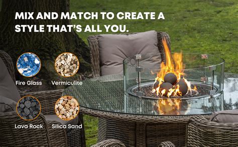 Stanbroil Ceramic Balls 5” Round Fire Stones For Fire