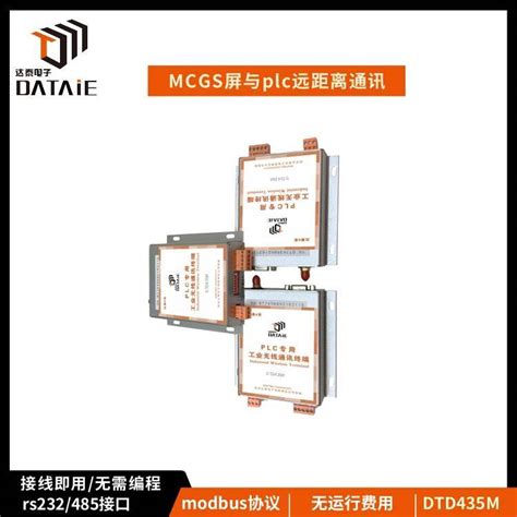 Modbus协议下 三菱5u Plc无线通讯模块 实现20km的rs485自组网通讯