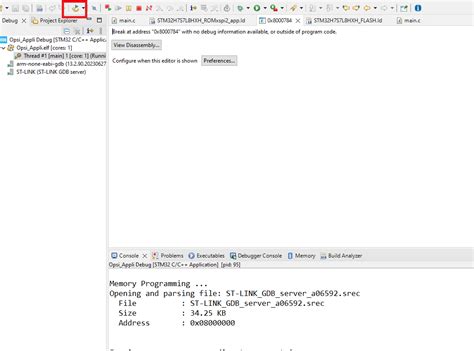 Debug Issue In Stm32h7s78 Dk When I Have Added Ext