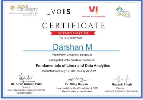 Darshan M On Linkedin Dataanalytics Linux