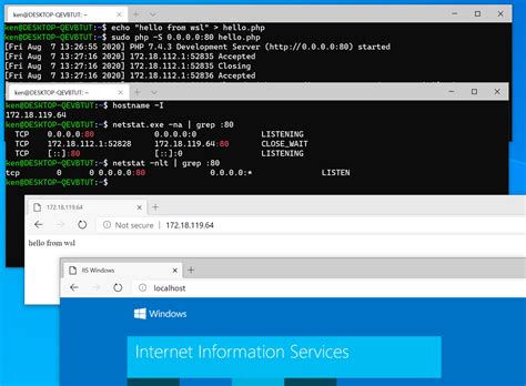 Binding Wsl2 Ports To A Different Ip Address In 1270008 Range