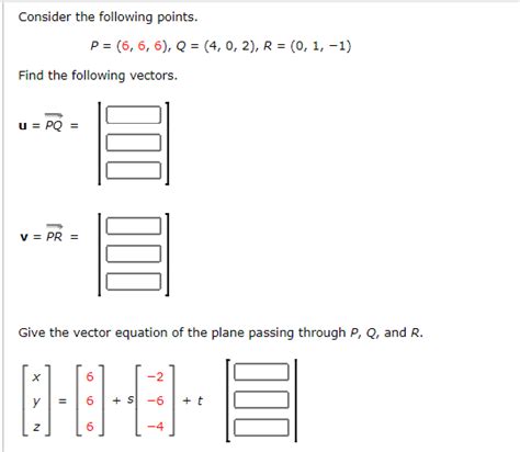 Solved Consider The Following Points Chegg