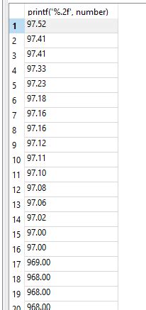 Sql How To Always Keep A Number With Decimal Places Stack Overflow