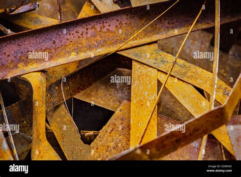 Heap Of Rusty Metal Scrap Stock Photo Alamy