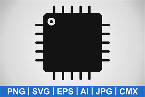 Vector Processor Icon Graphic By Iyikon · Creative Fabrica