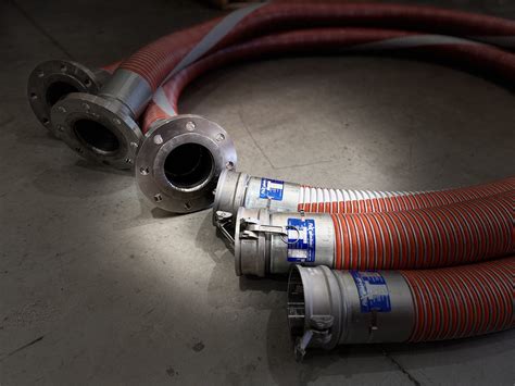 4inch 100mm X 6meter Chemical Composite Code 969 Hoses With Stainless