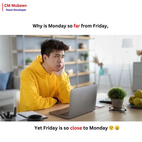 cm mubeen on linkedin mondayblues fridayvibes workweekstruggles mondaymotivation…