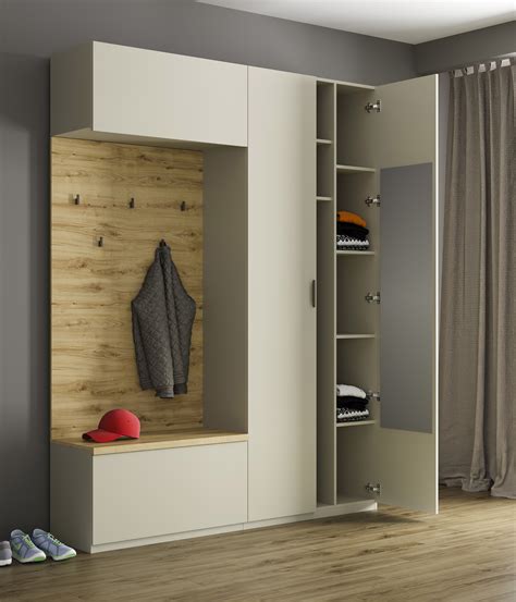 Узкий шкаф Модерн 1dg Z с полками и зеркалом купить в интернет магазине