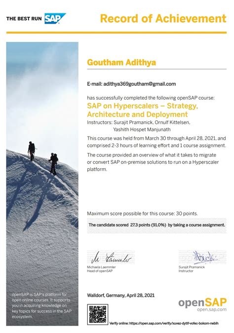Goutham Adithya On Linkedin Opensap