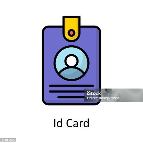아이디 카드 벡터 채워진 윤곽선 아이콘 디자인 일러스트레이션입니다 화이트 백그라운드 Eps 10 파일에 은행 및 지불 기호 고객에 대한 스톡 벡터 아트 및 기타 이미지