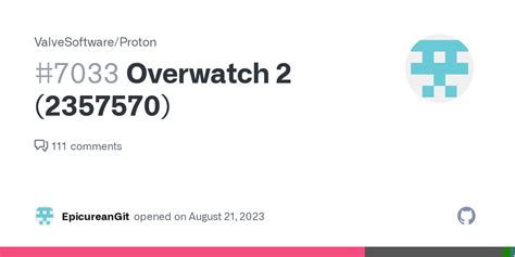 Overwatch 2 2357570 · Issue 7033 · Valvesoftwareproton · Github
