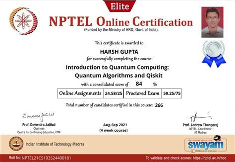 Harsh Gupta On Linkedin Successfully Completed The Nptel Course