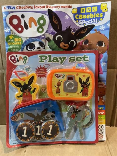 Issue 183 Cbeebies Special Magazine Bing Play Set Toys £1099 Picclick Uk