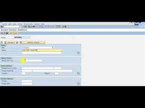 Tcode For Vendor List Display In Sap
