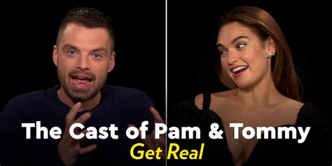 Sebastian Stan Lily James Pam Tommy Interview Video PS Celebrity