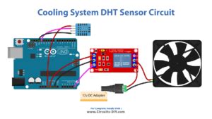 Cooling System Using DHT Sensor Arduino Tutorial