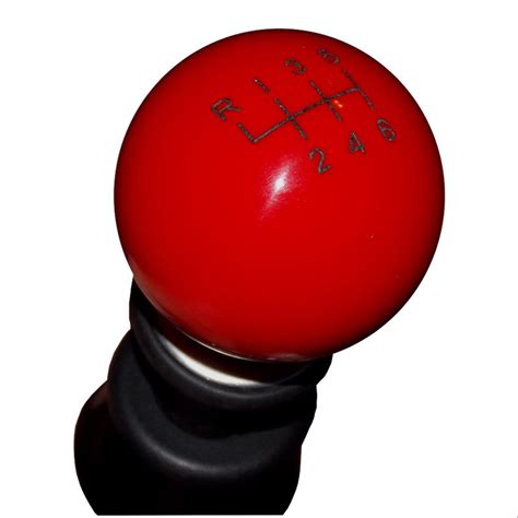 Red Brz 6 Speed Pattern Shift Knob