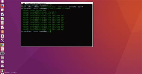 Create Zip File Using Linux Terminal
