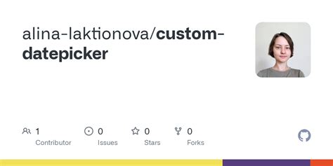 Github Alina Laktionovacustom Datepicker
