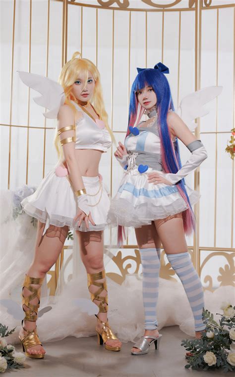 Panty And Stocking With Garterbelt Anarchy Panty Angel Cos Cosplay