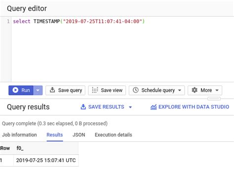 What Format Does Bigquery Timestamp Take Stack Overflow