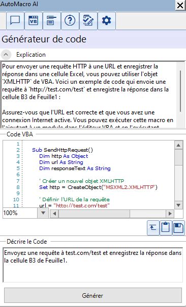 outils de programmation vba automate excel