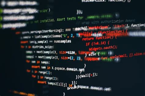 Premium Photo It Business Python Code Computer Screen Mobile