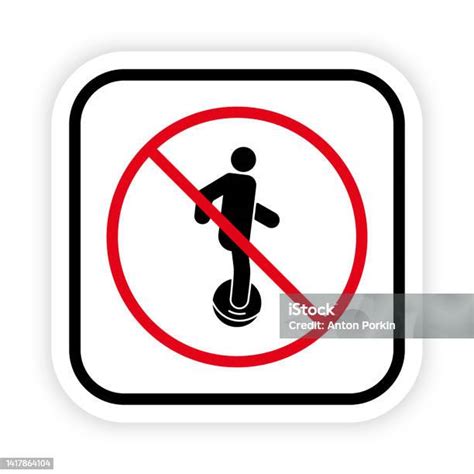 전기 유니 사이클 금지 블랙 실루엣 아이콘 모노사이클 픽토그램에 금지된 남자 전기 전원 배터리 모노휠 빨간색 정지 기호 허용되지