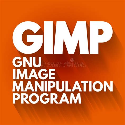 Gimp Gnu Image Manipulation Program Acronym Stock Illustration Illustration Of Ghimp