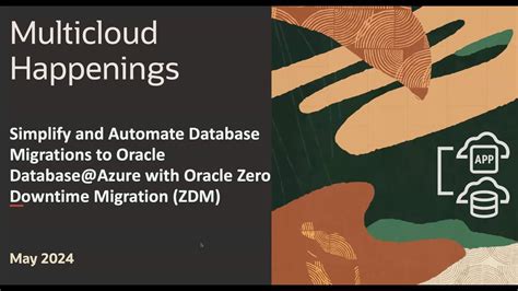 Multicloud Happenings - May 2024 : Oracle Database Migrations with ZDM - YouTube