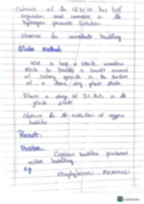 Solution Catalase Test Its Purpose And Procedure Studypool
