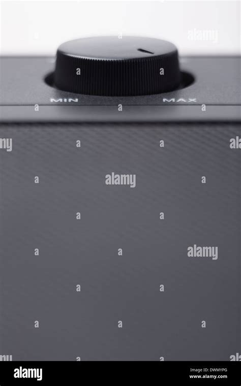 Detail Of Speaker And Volume Control Knob Stock Photo Alamy