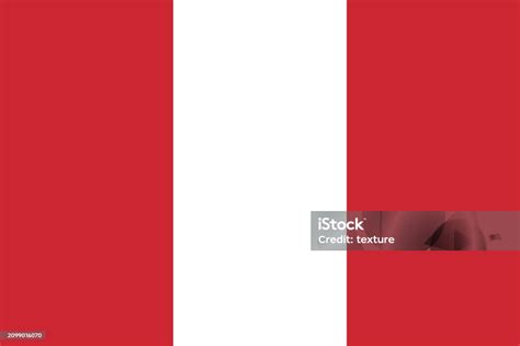 페루 국기 표준 색상 표준 크기 직사각형 플래그입니다 아이콘 디자인 컴퓨터 일러스트레이션 디지털 일러스트레이션 벡터 일러스트