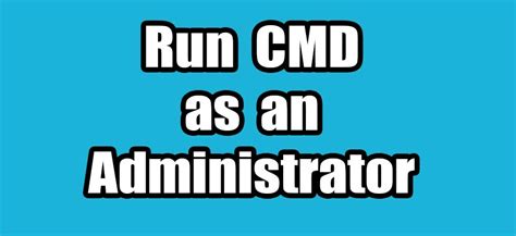 Easily Run Command Prompt As An Administrator CONNECTwww Com