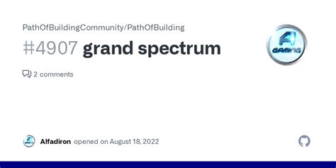 grand spectrum · issue 4907 · pathofbuildingcommunity pathofbuilding