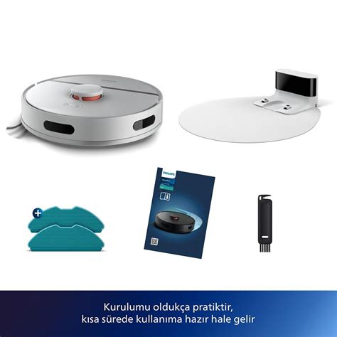 Philips XU3000 02 HomeRun 3000 Serisi Islak Kuru Robot Süpürge Beyaz