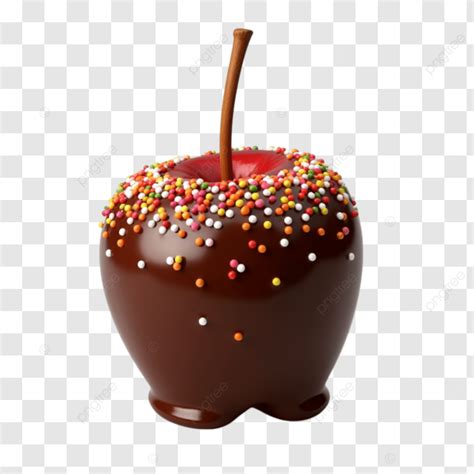 Chocolate Covered Caramel Apple With Sprinkles Sweet And Tempting