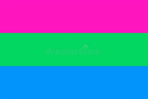 Polysexual Pride Flag Background Illustration Stock Illustration