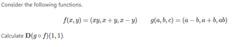 Solved Consider The Following Functions Chegg
