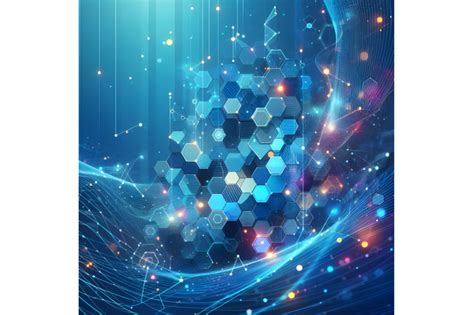 Abstract Blue Geometric And Hexagons By Dianaxstoyanova TheHungryJPEG