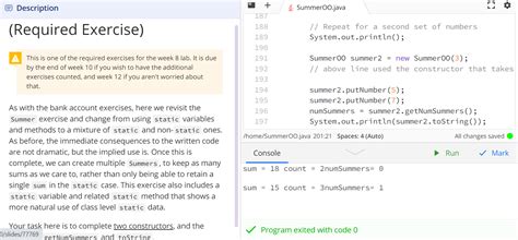 Solved This Object Oriented Version Of The Summer Chegg