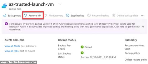 Protect An Azure Trusted Launch Vm With Azure Backup Charbel Nemnom